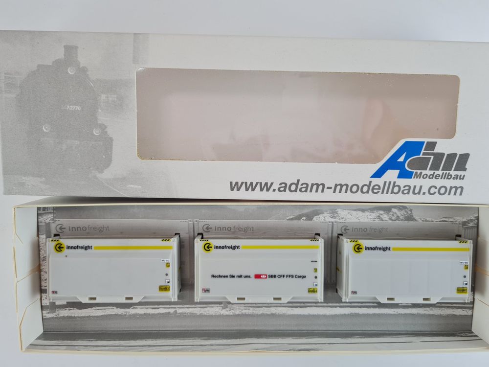 Adam Modellbau 07408 Container SBB 3-er Set H0 1:87 (Neu (gemäss ...
