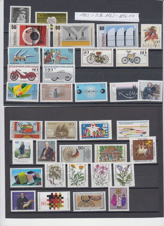 BRD 1983 Mi.Nr. 1162-1196 ** vollständig postfrisch | Kaufen auf Ricardo
