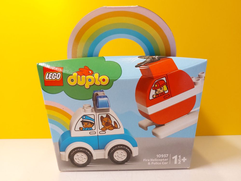 LEGO Duplo 10957 Polizeiauto + Feuerwehrhubschrauber NEU | Kaufen auf ...