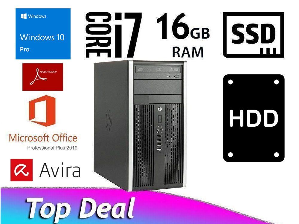 HP Microtower PC / Windows 10 & Office 2019 pro plus (Gebraucht) in ...