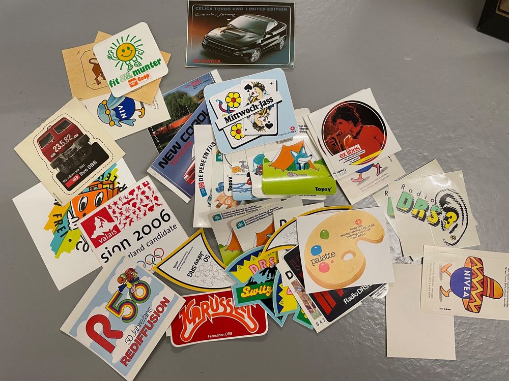Über 2000 vintage Aufkleber / Stickers / Abziehbilder | Kaufen auf Ricardo