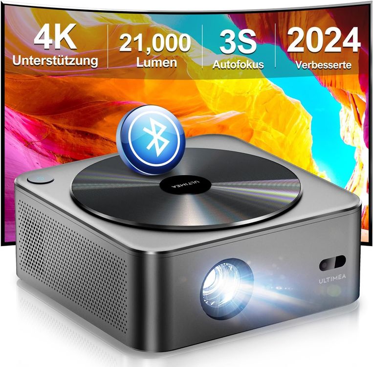 Beamer Full HD 1080P Native Autofokus 4K Heimkino Projektor (Neu und ...