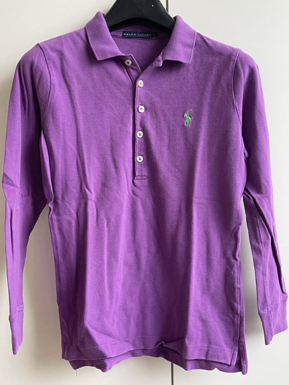 Polo Ralph Lauren violet manches longues - Taille S (D'occasion) à ...