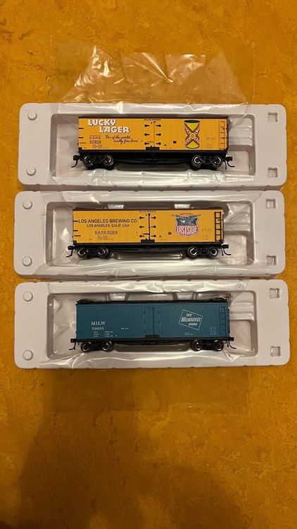 Güterwagen USA, Atlas 40‘ Wood Reefer H0 (Neu und originalverpackt) in ...