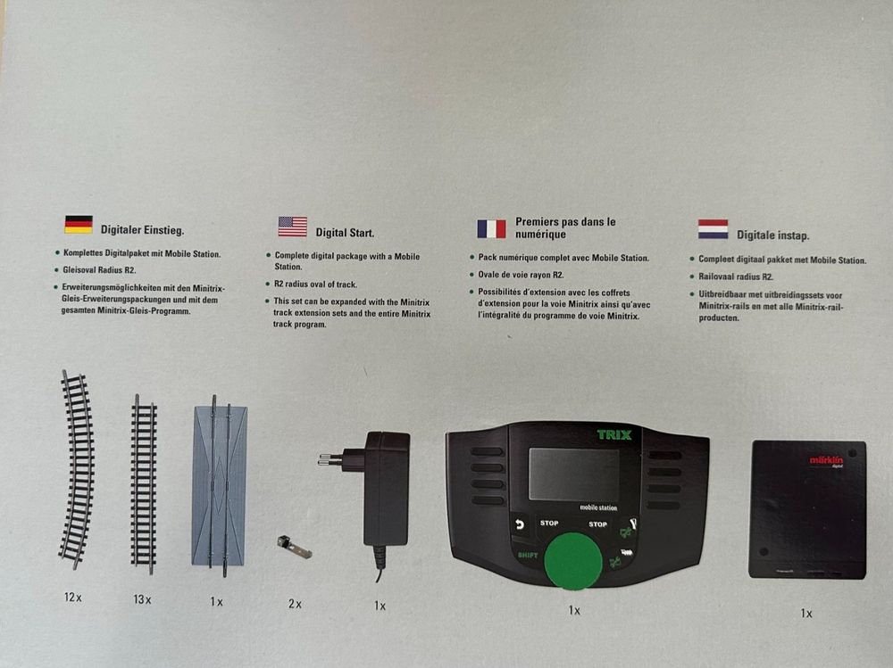 Minitrix Digitalpaket mit Mobile Station - Radius R2 (Neu (gemäss ...