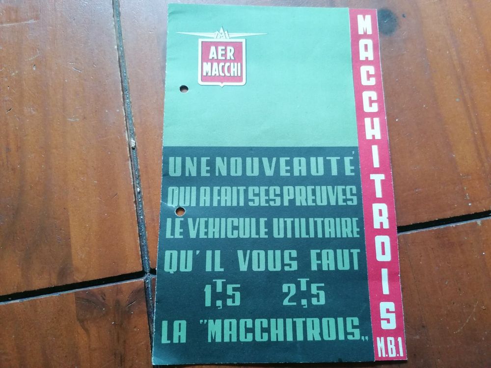Aermacchi utilitaire MB1 catalogue Macchitrois agence Genève | Kaufen ...