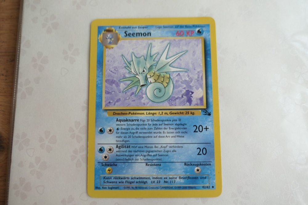 Seemon Pokemon Karte First Gen - ab 1.- (Gebraucht) in Ettiswil für CHF ...