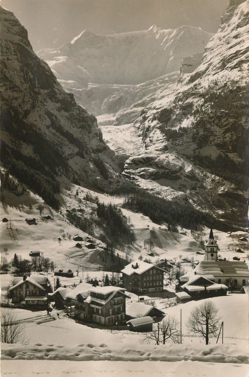 E. Gyger / Grindelwald mit Fierscherwand | Kaufen auf Ricardo