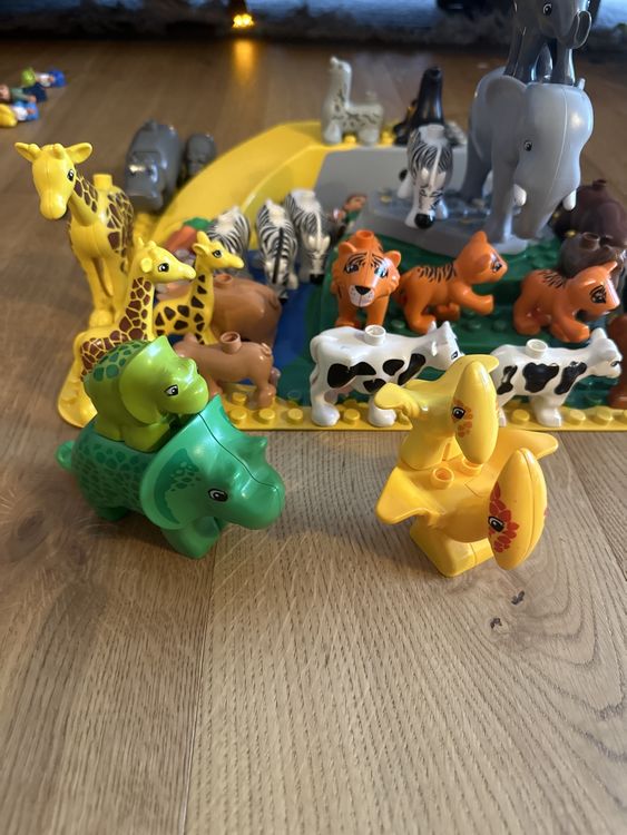 Lego Duplo Zoo Platte mit Zootiere und andere Tiere Lot | Kaufen auf Ricardo