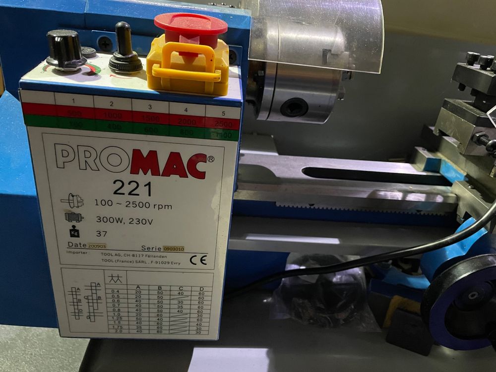 Drehbank Promac 221 inkl. Zubehör (Gebraucht) in für CHF 500 – nur Abholung auf Ricardo kaufen