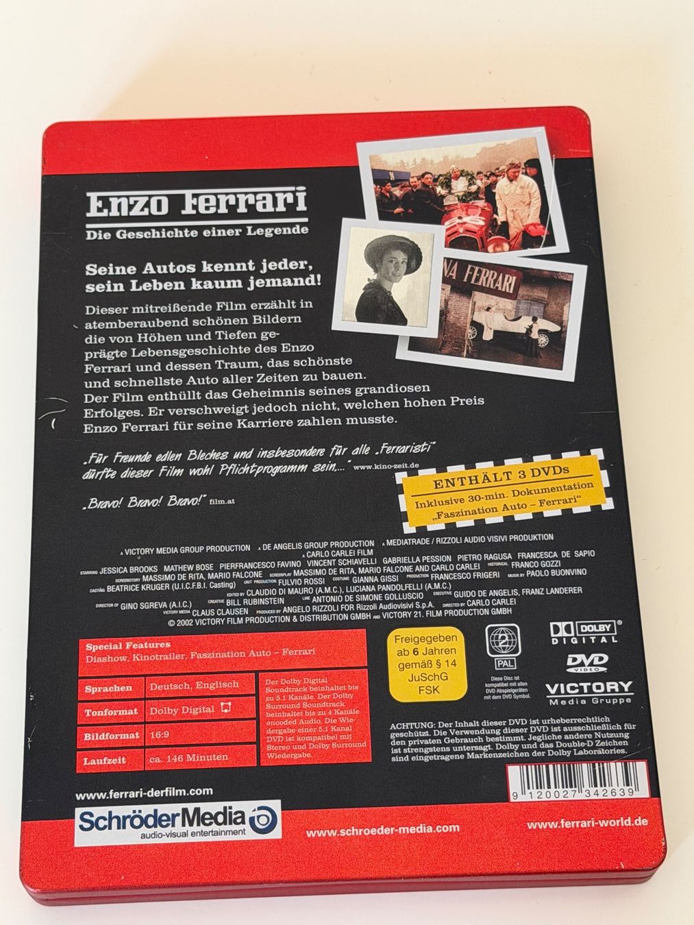 Enzo Ferrari DVD - Die Geschichte einer Legende - Steelbook (Gebraucht ...