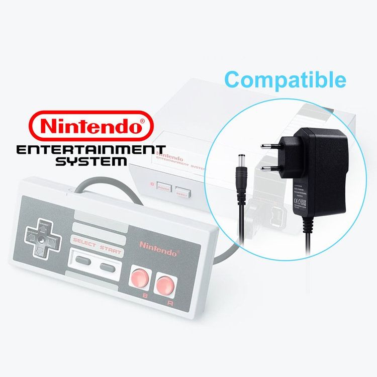 Super Nintendo NES SNES Netzteil AC Adapter Ladegerät (Neu (gemäss ...