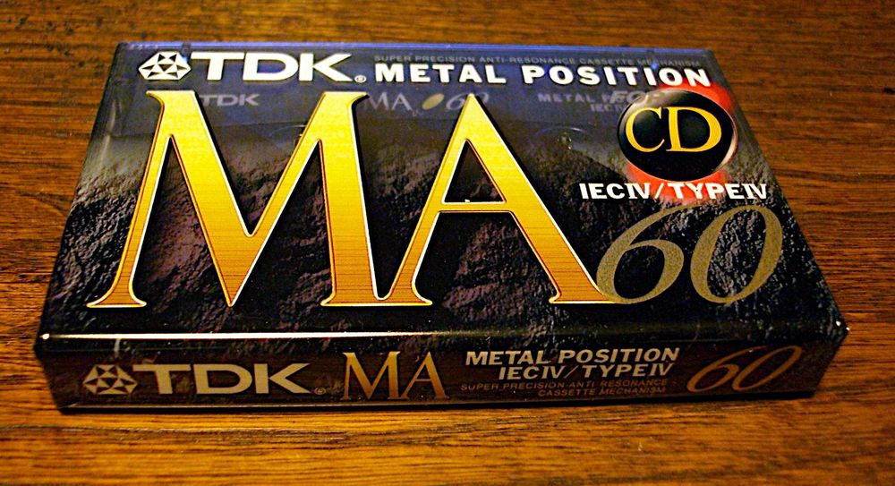 TDK - MA60 - IECIV - Type IV - Audio Kassette Metal Position (Neu und originalverpackt) in ...