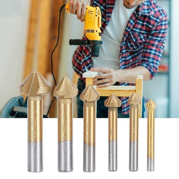 6tlg Kegelsenker Bohrer HSS Senker Satz (Neu (gemäss Beschreibung)) in ...