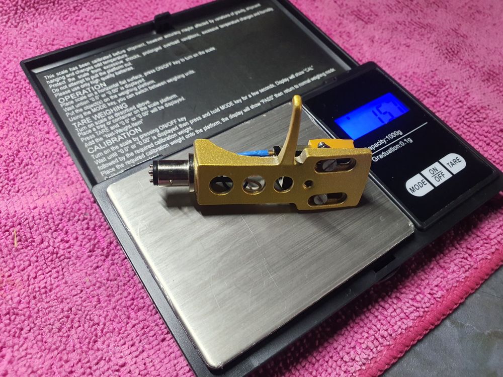 Audio Technica AT91 mit guter Nadel und Headshell in gold (Neu (gemäss ...