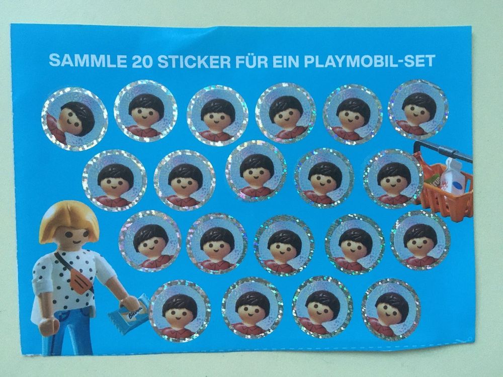 Migros Playmobil Mania 1 volle Karte 20 Sticker (Neu und originalverpackt) in Rüti ZH für CHF 19 ...