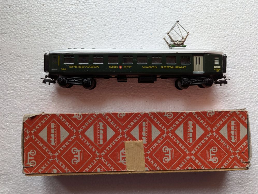 Speisewagen DR4 Nr. 10101 der SBB, Märklin Nr. 348/2, in OVP (Gebraucht) in Lanzenhäusern für ...