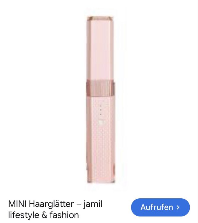Mini Haar Glätter, USB Keramik, Reise Haarglätter Rosa. (Neu und ...