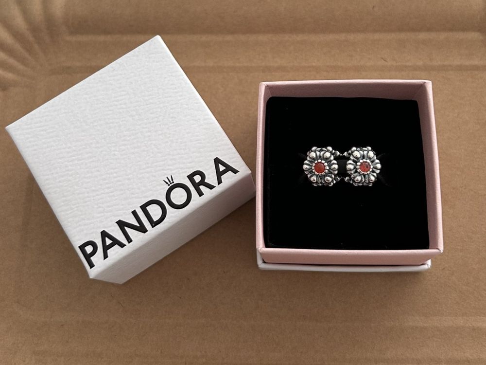 Original Pandora Geburtstagsblüten Charms (2 Stück) (Neu (gemäss ...