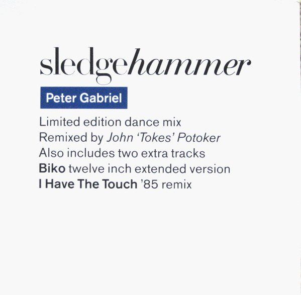 MAXI 12" PETER GABRIEL - ROCK-DANCE (D'occasion) à PORRENTRTUY pour CHF ...