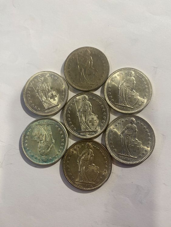 7 Stk 2.- Silber (1) (Gebraucht) in Ballwil für CHF 33 – mit Lieferung ...