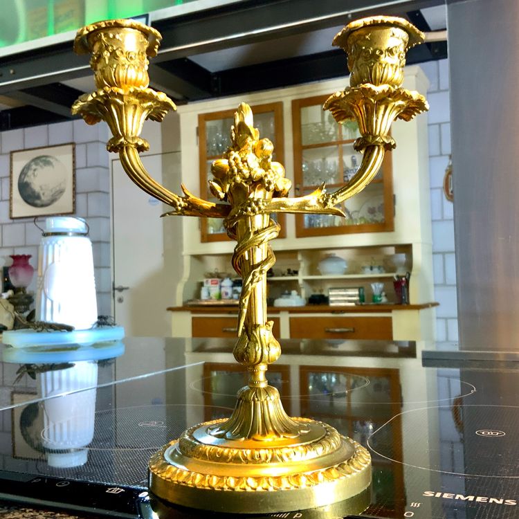 JUGENDSTIL KERZENLEUCHTER BRONZE FRANKREICH UM 1900 (1) (Gebraucht) in Biglen für CHF 106 – mit ...