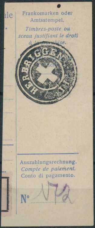 VS Herbriggen - Petschaftstempel - Karte - St. Niklaus (Gebraucht) in Schindellegi für CHF 425 ...