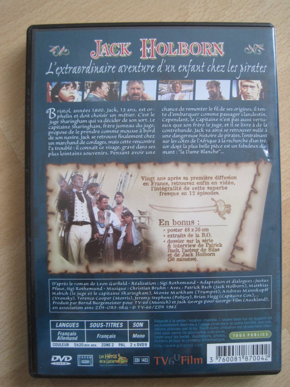 Jack Holborn 1982 mit Patrick Bach Deutsch & Poster DVD 📀 (Gebraucht ...