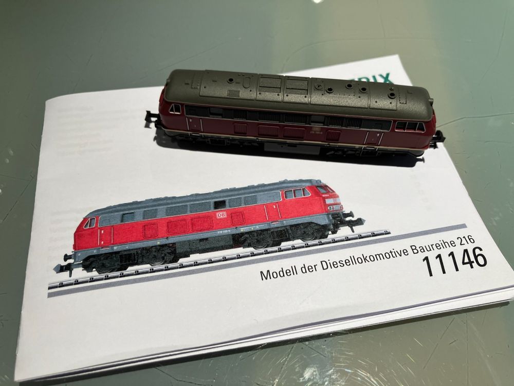 Diesellok DB Baureihe 216 Minitrix (Neu und originalverpackt) in ...
