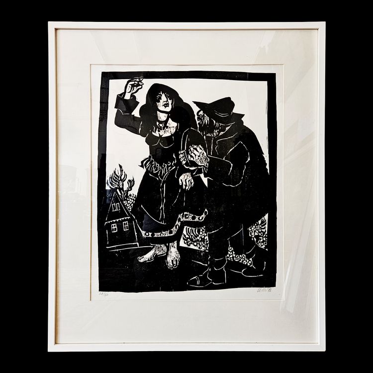 Schwarz Weiss Holzschnitt - von Hand signiert (Gebraucht) in Rieden AG für CHF 35 – nur Abholung ...