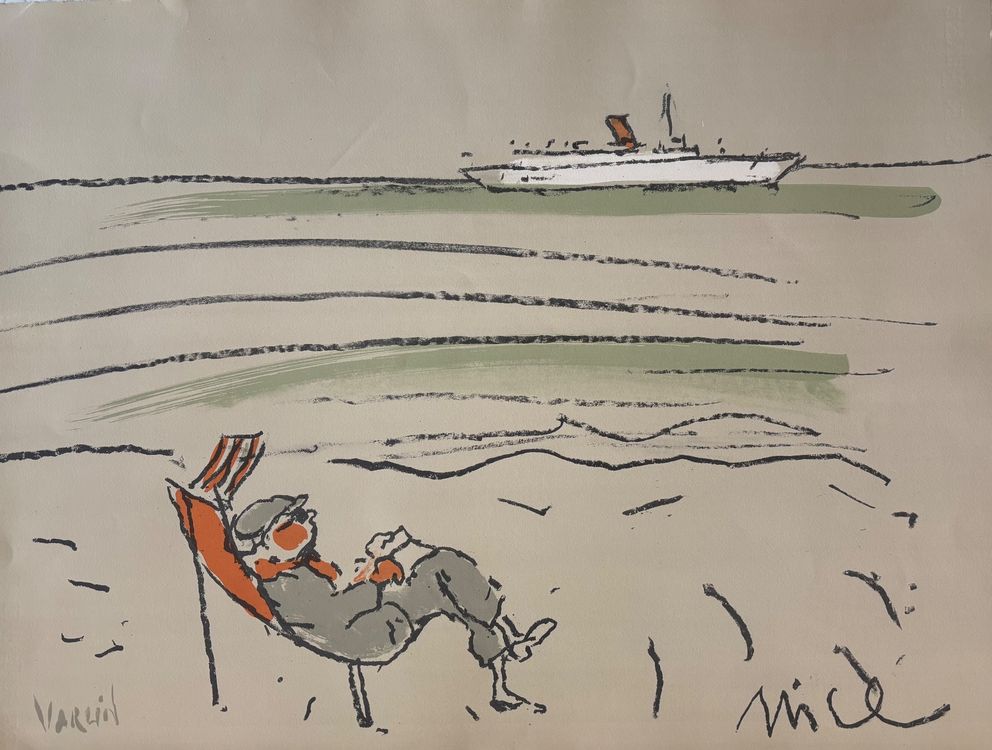 VARLIN (1900-1977), Farblithographie "Nice", signiert (Gebraucht) in ...