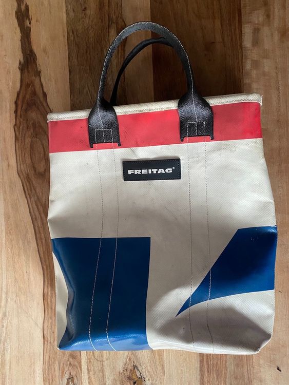 Freitag Tasche Weiss Rot Blau F203 BOB | Kaufen auf Ricardo