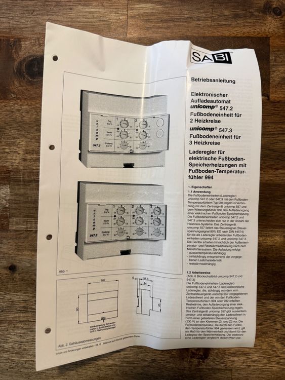 Unicomp Sabi Laderegler 547.3 (Gebraucht) in Herisau für CHF 160 – mit ...