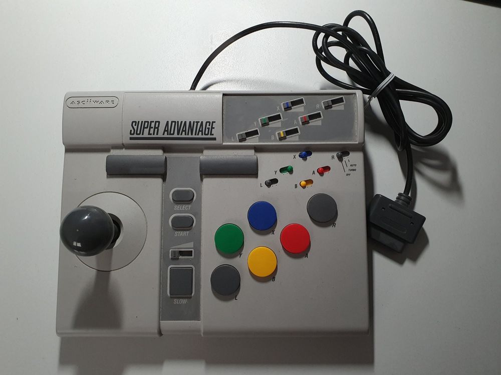 SNES - Controller AsciiWare Super Advantage Fightstick (Gebraucht) in ...