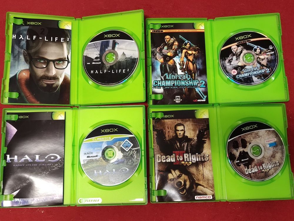 4 XBOX Spiele - HALO, Half-Life 2, Dead to rights, Unreal C | Kaufen ...