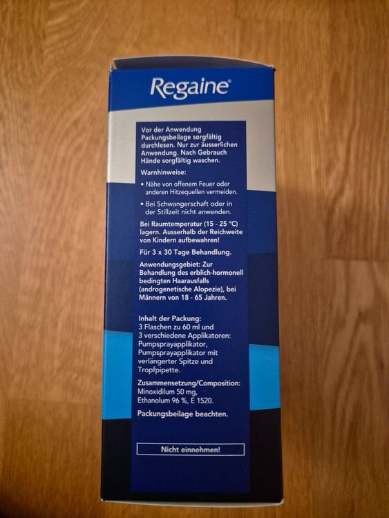 Minoxidil Lösung gegen Haarausfall für Männer - Regaine 5% (Neu (gemäss ...