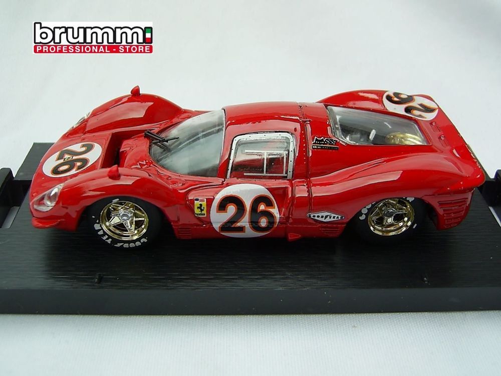 FERRARI 412 P #26 Daytona 1967 1:43 von Brumm (Neu und originalverpackt ...