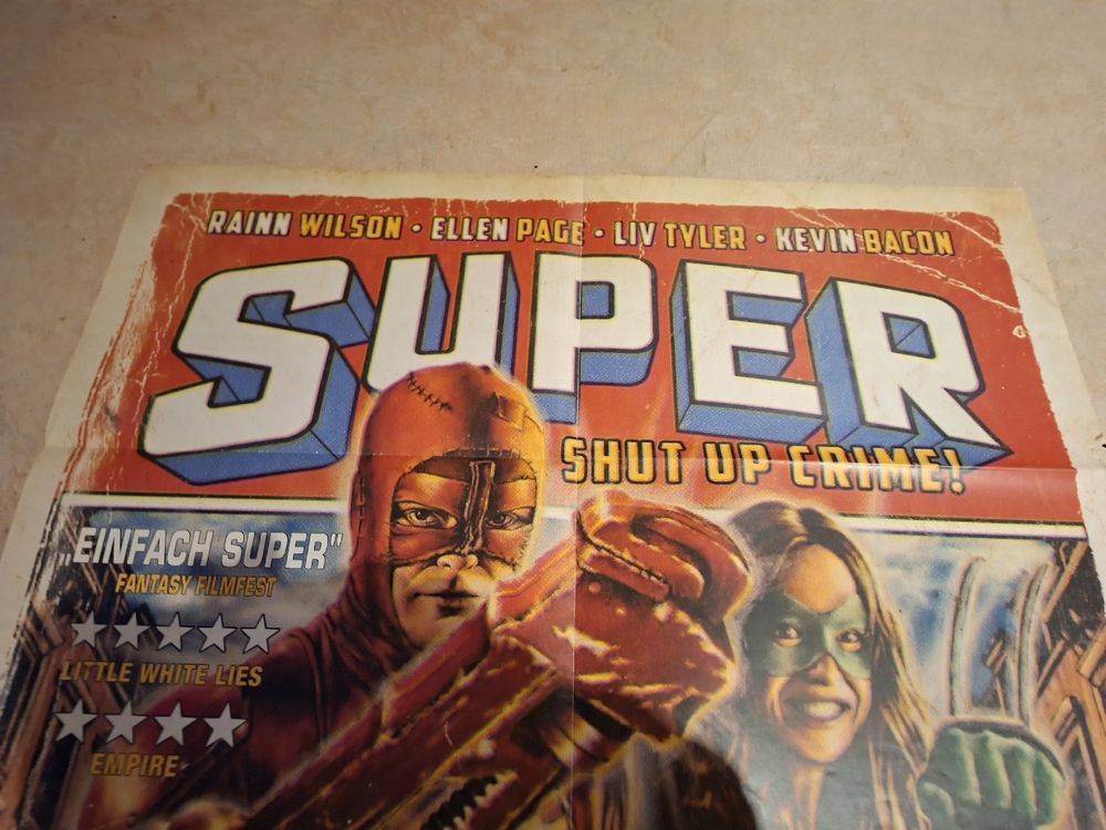 SUPER - Shut up Crime! Filmplakat mit Rainn Wilson (Gebraucht) in ...