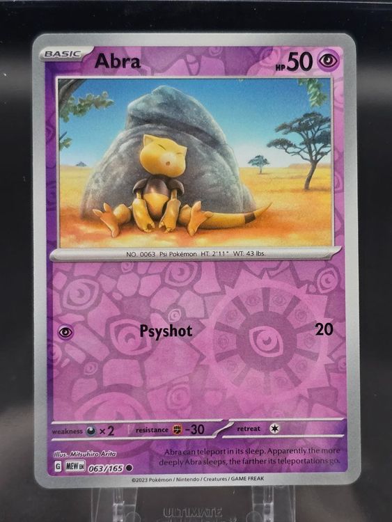 Abra [Reverse Holo] #63 MEW 151 NM / 🇬🇧 (D'occasion) à COINTRIN pour ...