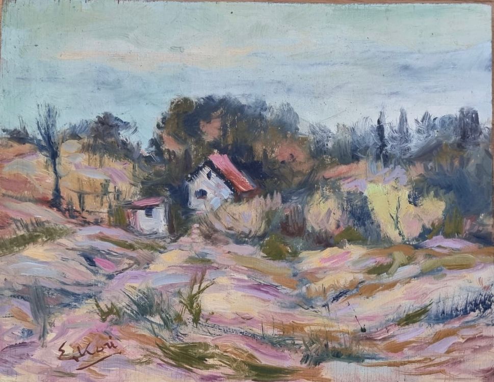 Ölbild - Lärchenwald von Eugenio Kori, signiert (Gebraucht) in Zunzgen für CHF 20 – mit ...