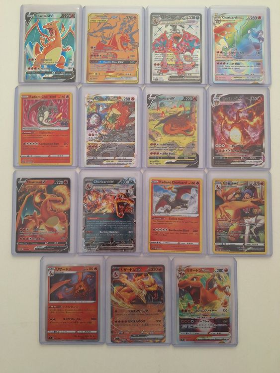 Pokemon Charizard / Glurak XL Sammlung Englisch / Japanisch (Gebraucht) in Gossau SG für CHF 106 ...