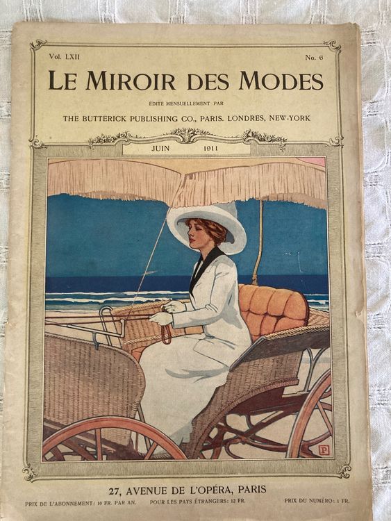 Le Miroir Des Modes 1911 Jugendstil Mode Heft AntikeKleidung (Gebraucht ...