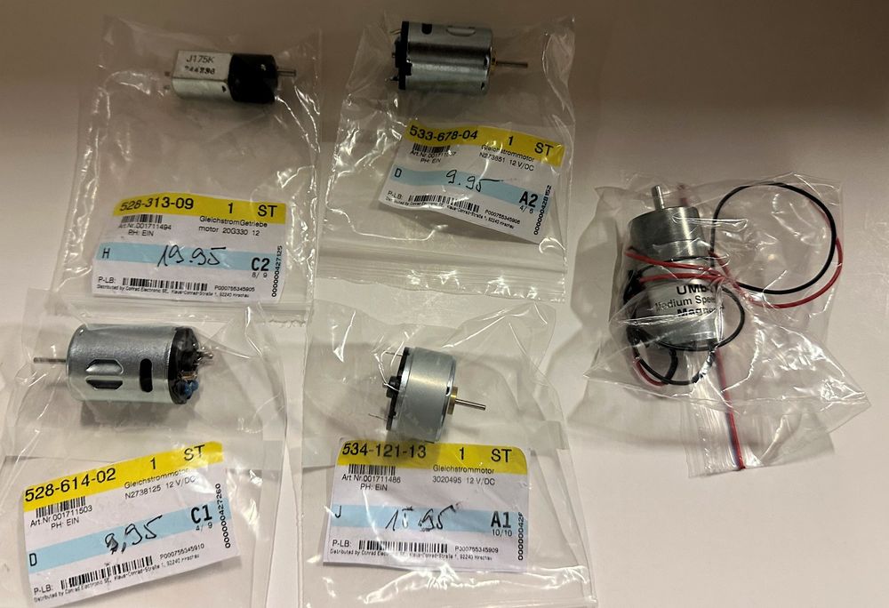 Modellbau - 5 Gleichstrom-Motoren neu - diverse Typen | Kaufen auf Ricardo