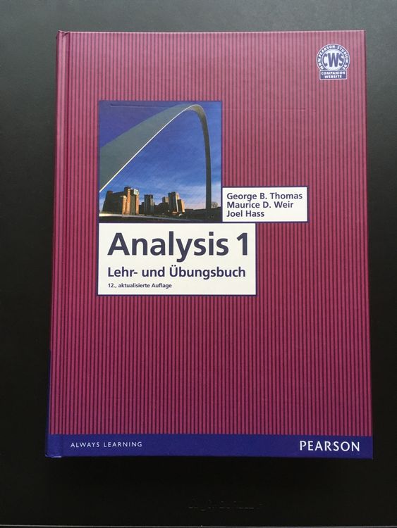 Thomas/Weir/Hass: Analysis 1 (12. Auflage) | Kaufen auf Ricardo