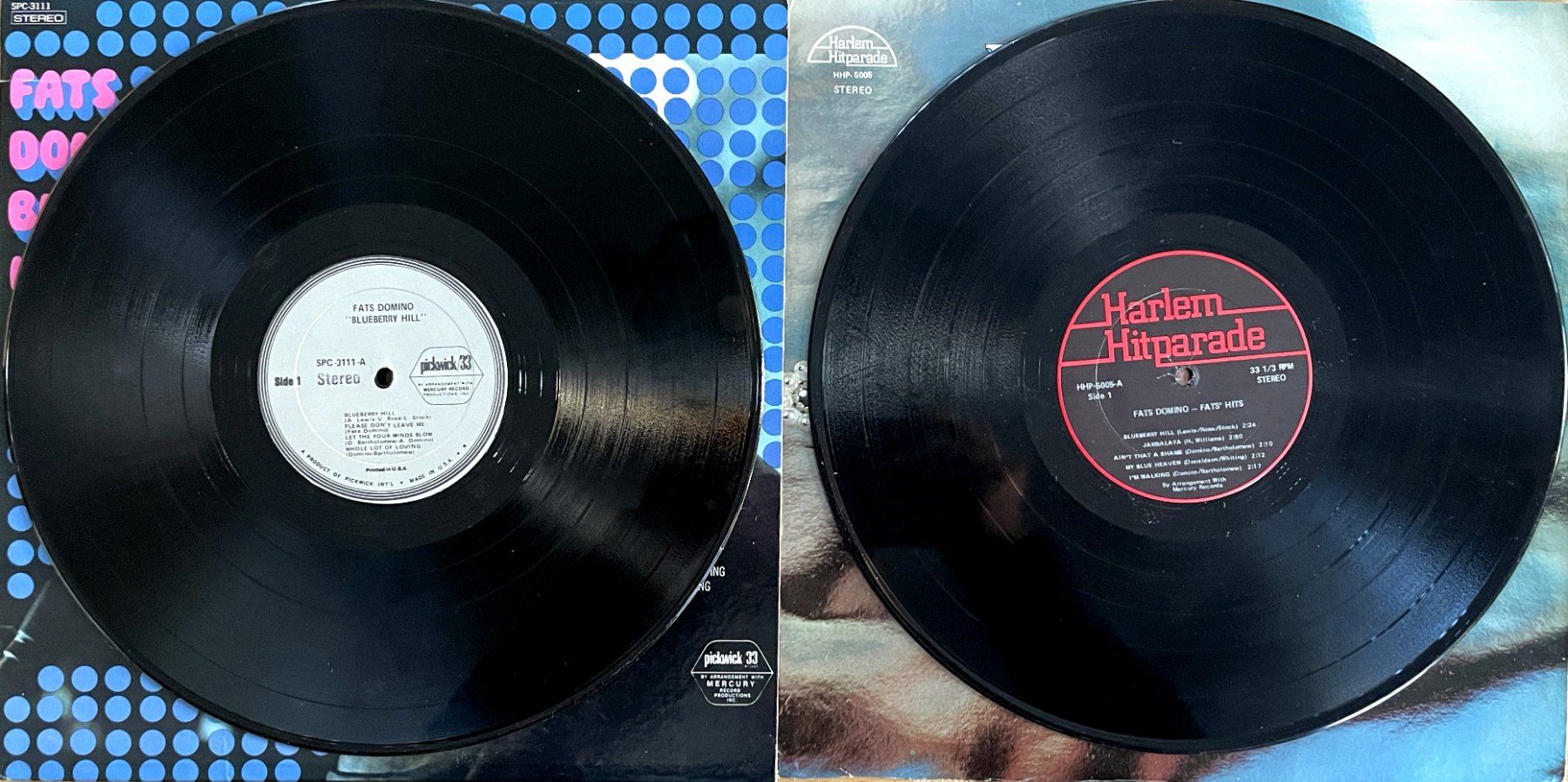 Fats Domino 2 LP's - Fats Hits & Blueberry Hill (Gebraucht) in ...