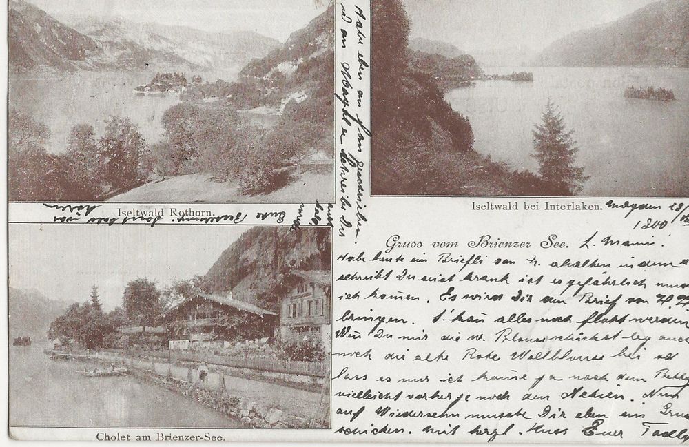 Iseltwald bei Interlaken, 1900, Vollstempel Rheinfelden | Kaufen auf Ricardo
