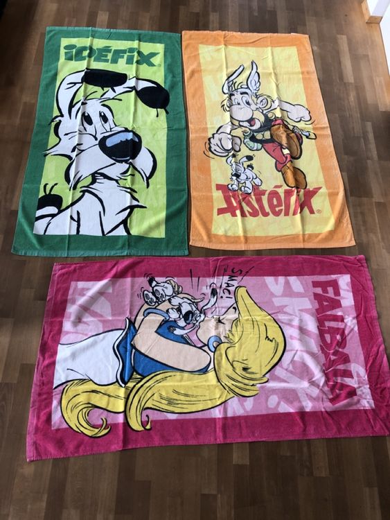 3 Asterix Handtücher Comic Kult Badetuch (Gebraucht) in Münsingen für CHF 15 – mit Lieferung auf ...