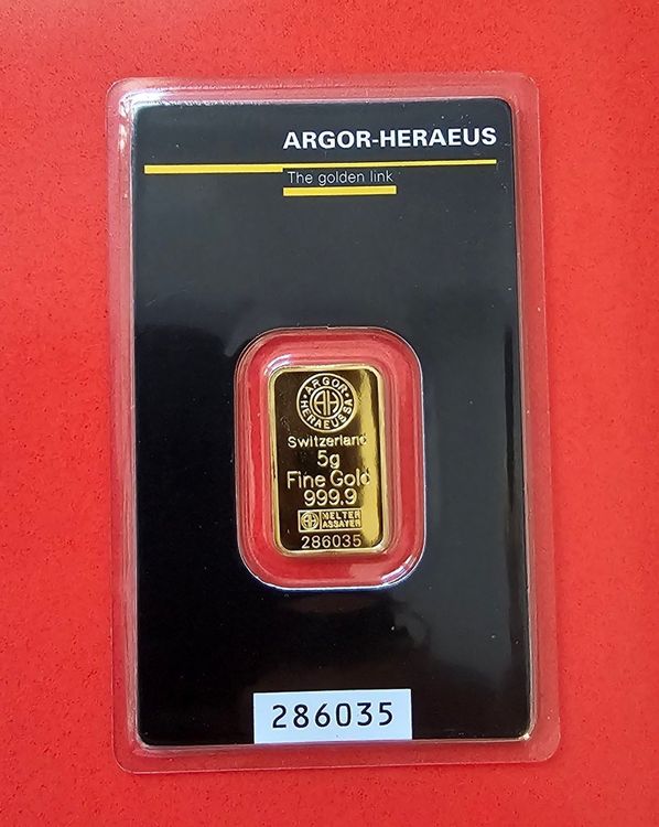 5 gr. Goldbarren von ARGOR | Kaufen auf Ricardo