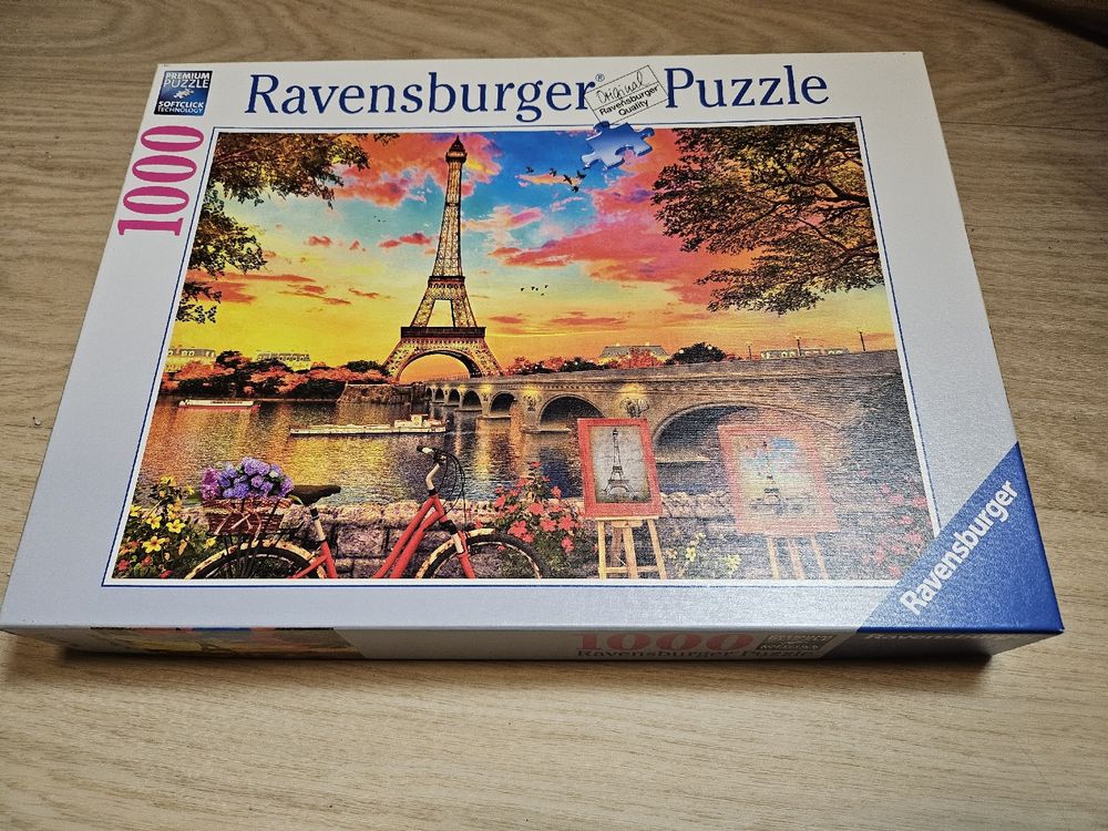 Puzzle Ravensburger 1000 pièces Tour Eiffel Paris 🗼 (Gebraucht) in La Joux FR für CHF 10 – mit ...