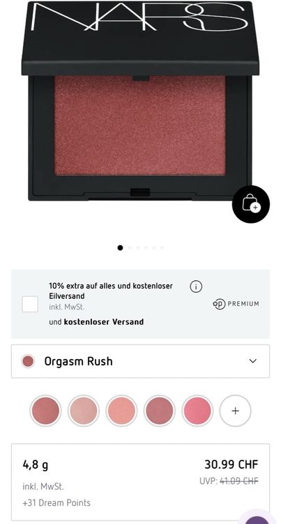 NEW Nars Blush Orgasm Rush 2.5g (Neu und originalverpackt) in Zürich für CHF 10 – mit Lieferung ...